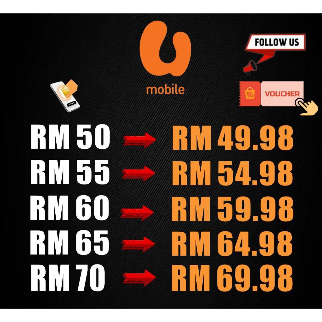 U Mobile Reload | U Mobile Topup | | Instant Top up | Instant Reload | Lazada