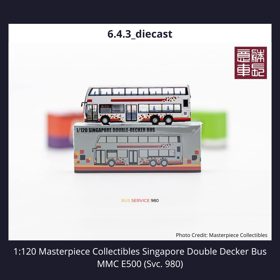 1:120 SG BC BUS Singapore Double Decker Bus | SMRT | SBS | Svc 7 966 ...