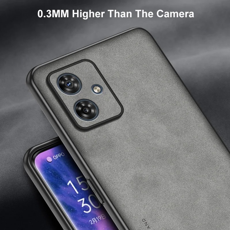 For Moto G35 Case Frosted Soft Vintage Leather Anti Drop For Motorola ...