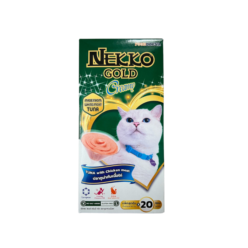 ขนมแมวเลีย nekko gold 14g x 20 ซอง | Lazada.co.th