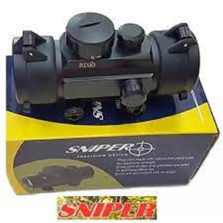 Red dot ยี่ห้อ sniper RD จุดแดง/เขียว ขนาด 1x30 มิลลิเมตร (จับรางขนาด11 ...