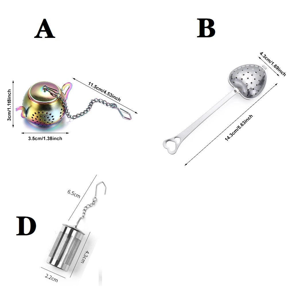 Teapot/star/heart Shape Tea Strainer Stainless Steel Tea Infuser With ...