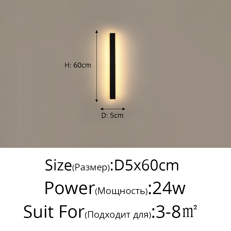 TRAZOS Modern Led Wall Light AC85-265V Waterproof IP65 Outdoor Lighting ...