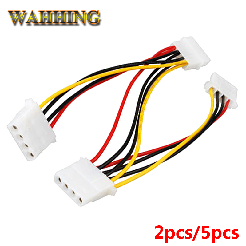 【VogueVenture】2/5x 4 Pin Molex Male to 3 port 4Pin Molex IDE Female ...