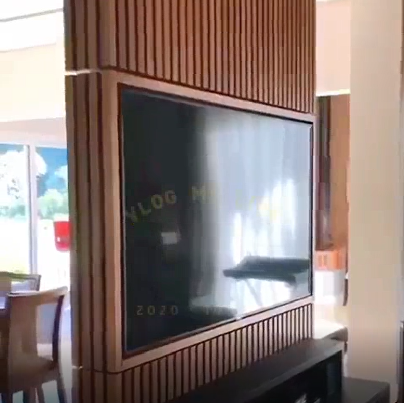 LCD TV rotating TV stand 360-degree partition wall rotating stand can ...