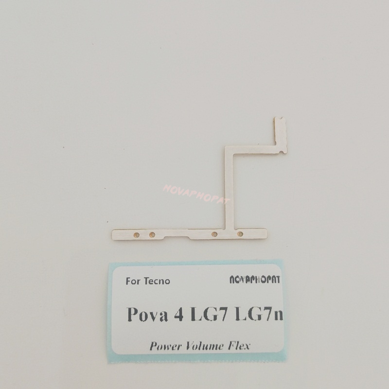 Novaphopat For Tecno Pova 4 LG7 LG7n Power On Off Volume Up Down Ribbon ...