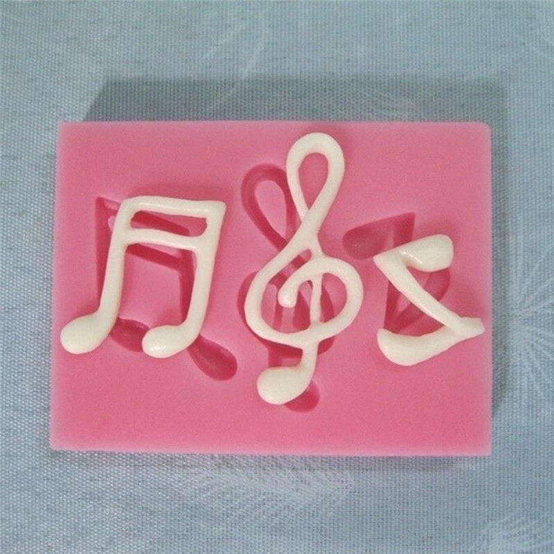 Musical Note Silicone Fondant Mold Cake Sugarcraft Decorating Chocolate ...
