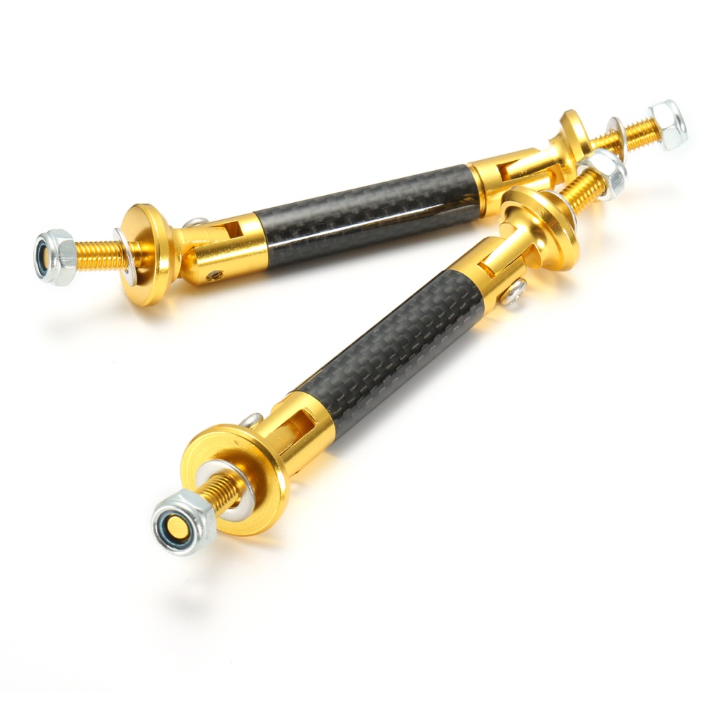 Universal Red Permium Front/Rear Bumper Lip Splitter Strut Brace Rod ...
