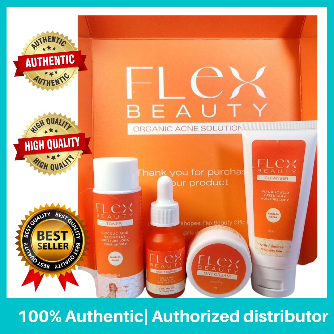 Flex Beauty ORGANIC Acne treatment set Anti ACNE Solution Set , 100% ...
