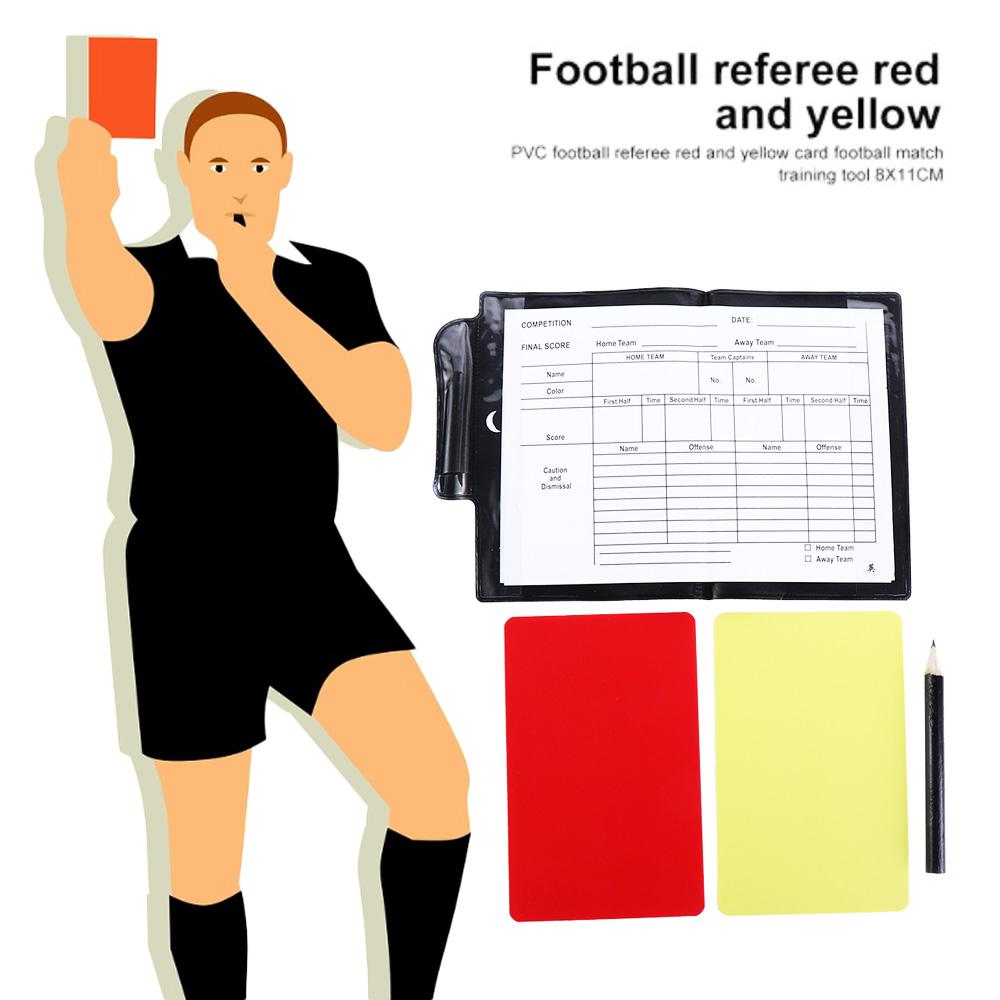 Judge Accessories Red Card Soccer Referee Card Score Sheets Yellow Card ...