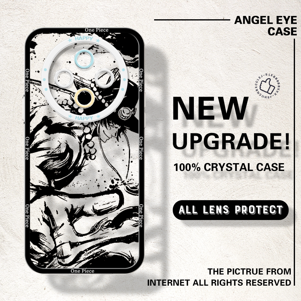 YYDS for OPPO Reno12 F 5G Back Cover Sketch One Piece Transparent Crystal TPU Soft Case Full ...