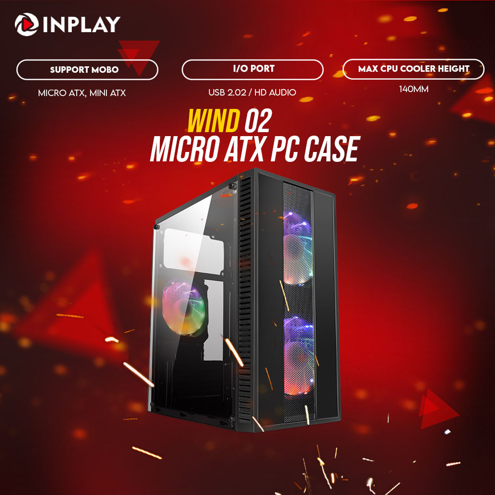 Inplay Wind 02 | Micro ATX PC Case | Inplay by EJD | Lazada PH