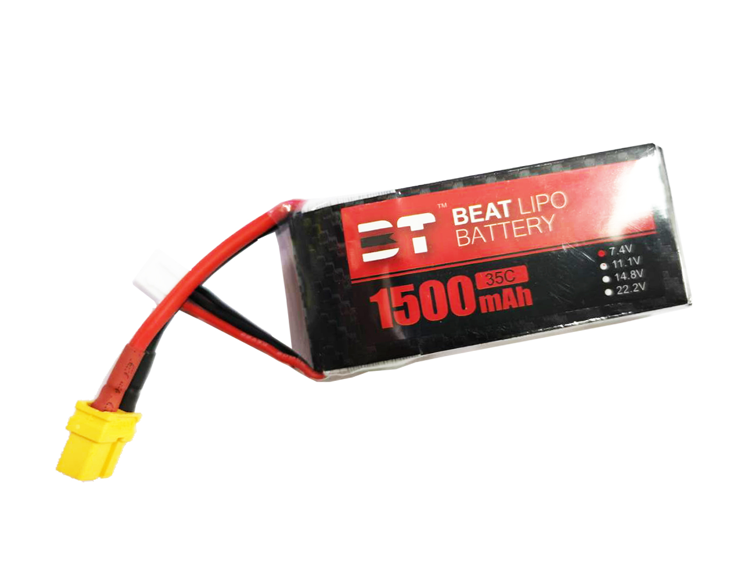 BTLIPO LiPo แบตเตอรี่ ปลั๊ก XT60 สำหรับ RC รถ รถบรรทุก เฮลิคอปเตอร์ 1500mAh 2S 7.4V 25C Lipo ...