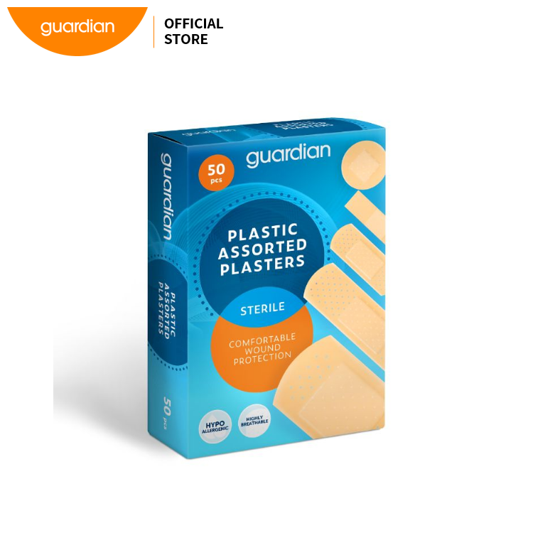 Guardian Plastic Assorted Plasters 50's | Lazada