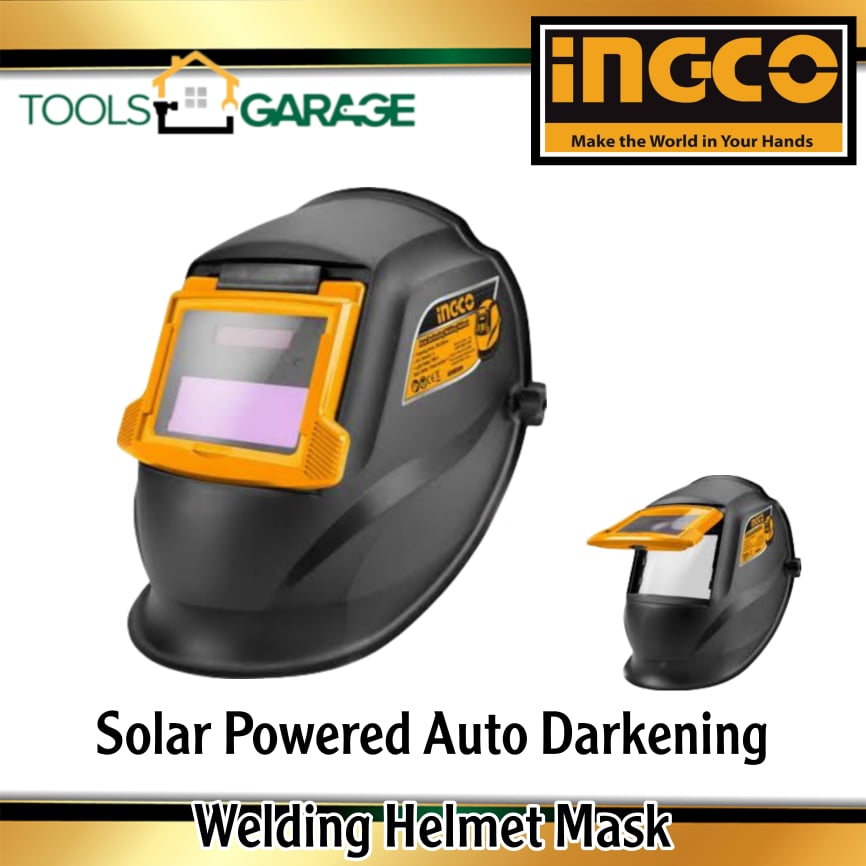 INGCO Solar Powered Auto Darkening Welding Helmet Mask AHM009 | Lazada PH