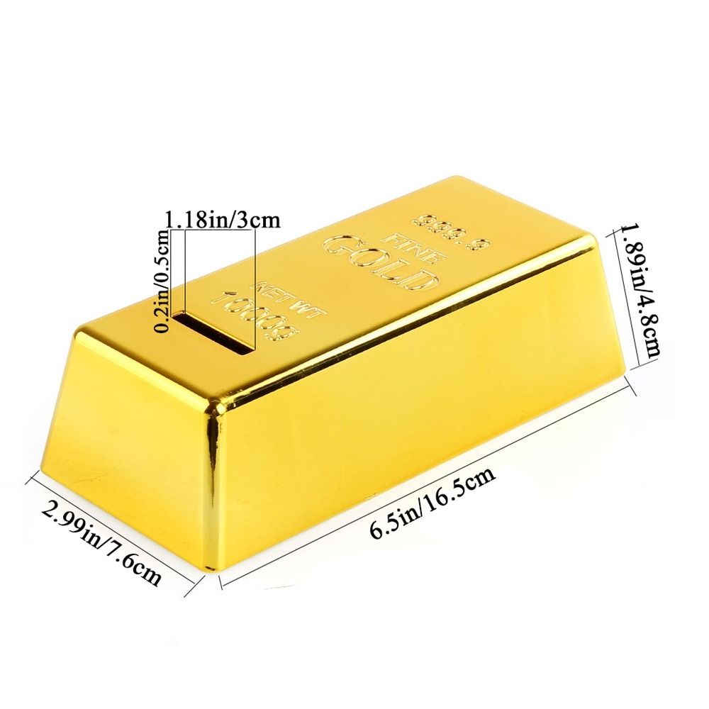 Artificial Unique Bullion Bar Bullion Prop Simulation Brick Coin Bank ...