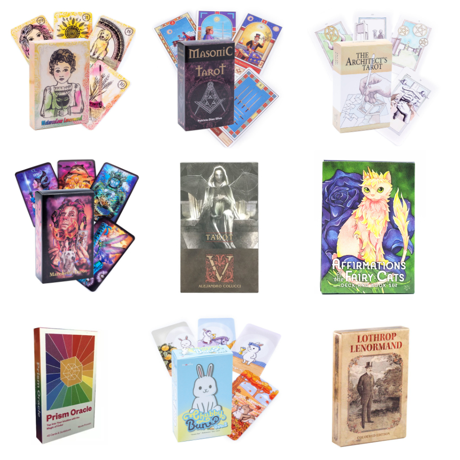【Hot selling items】NEW watercolour Lenormand Oracle Deck cute girl ...