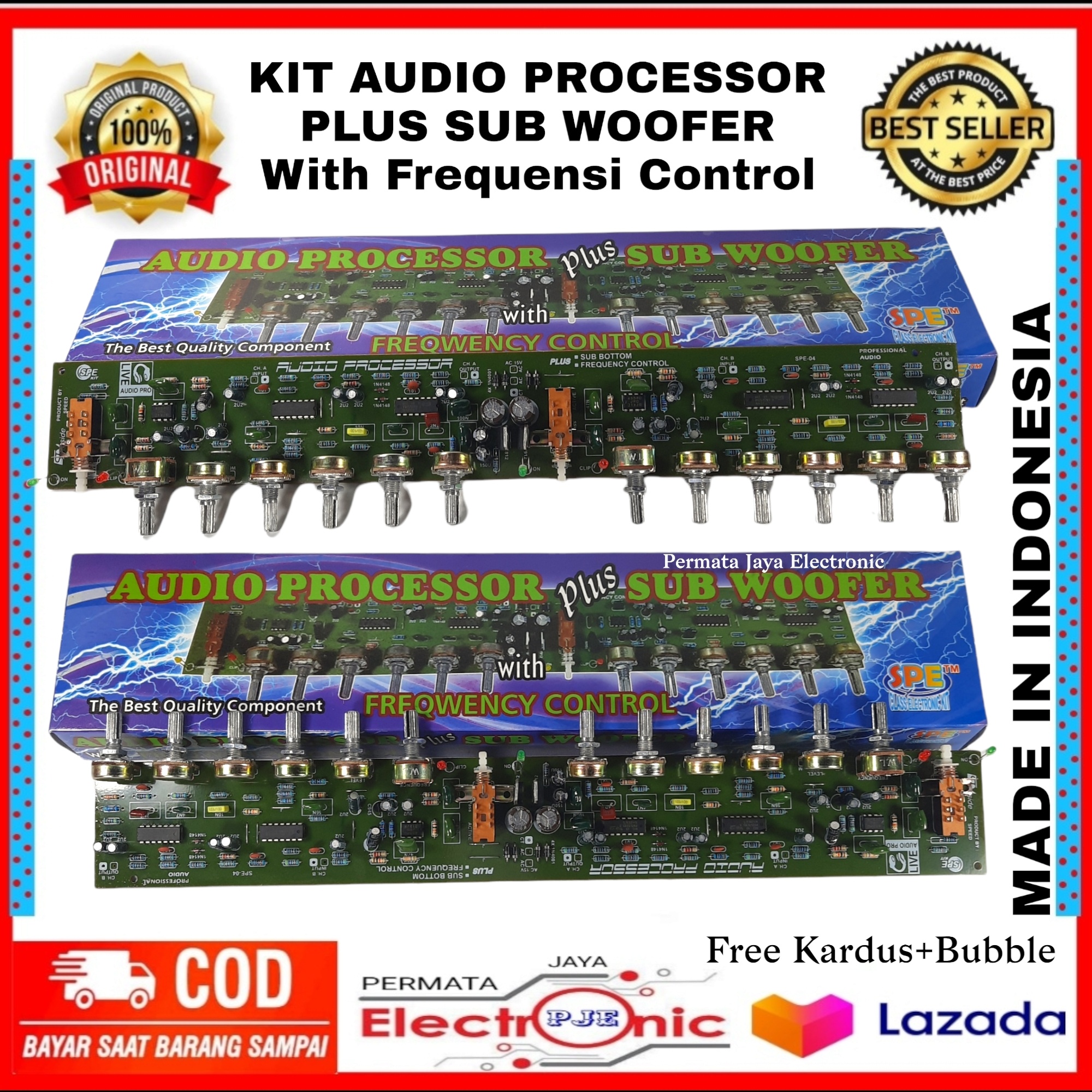 Kit Audio Processor Plus Subwoofer With Frequency Control By SPE ...