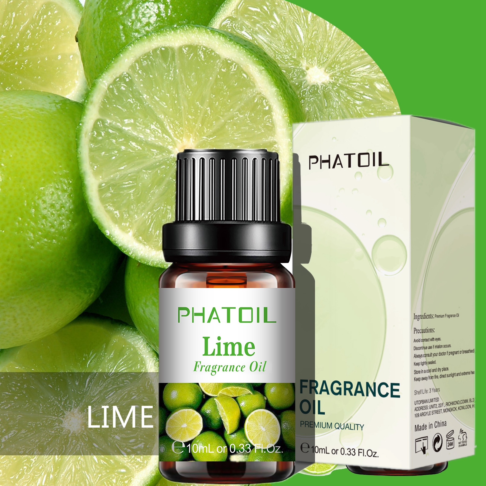 PHATOIL 10ml Lime Fragrance Oil Fruity Perfume Making Coconut ...