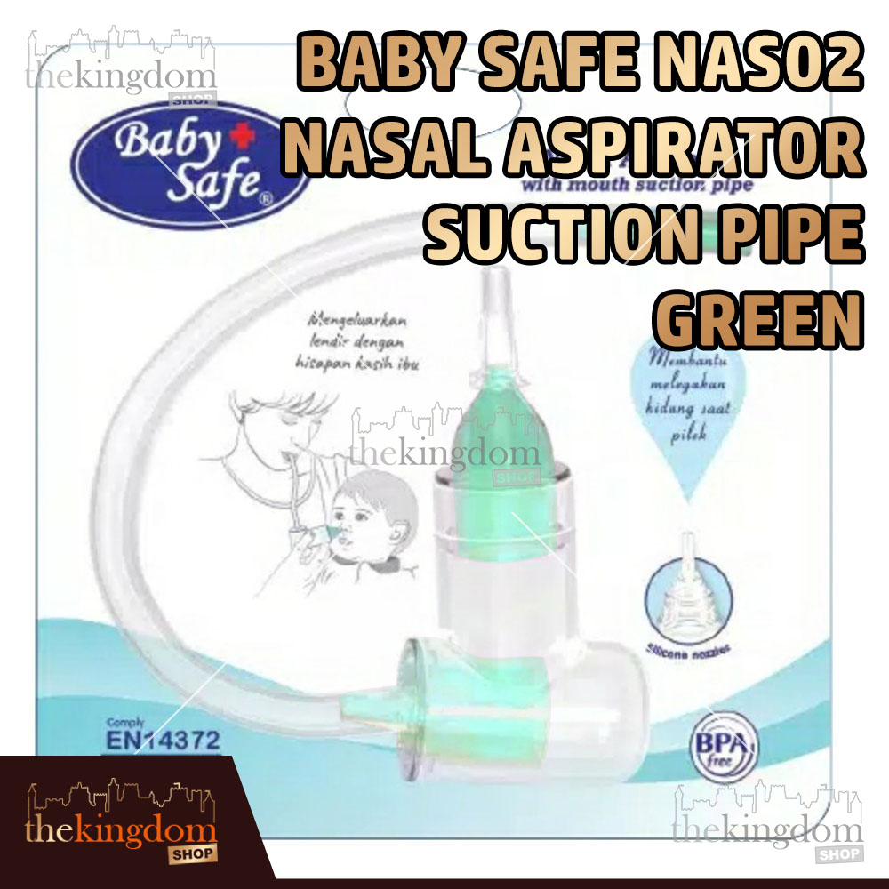 Baby Safe NAS02 Nasal Aspirator w/ Mouth Suction Pipe Pipa Ingus Bayi ...