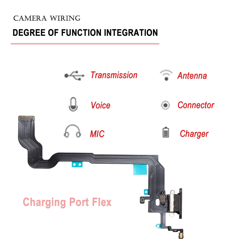 10Pcs USB Charging Charger Port Dock Connector Flex Cable Ribbon With ...