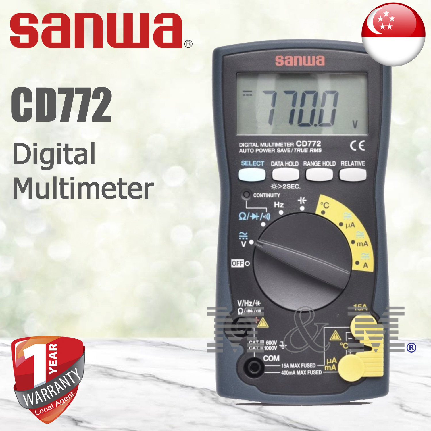 Sanwa Digital Multimeter CD772 | Lazada Singapore