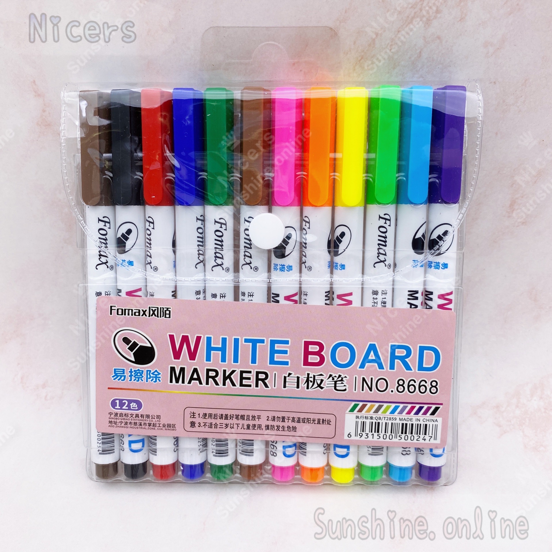 12 colors White Board Marker Colorful Color Ink#8668 | Lazada PH