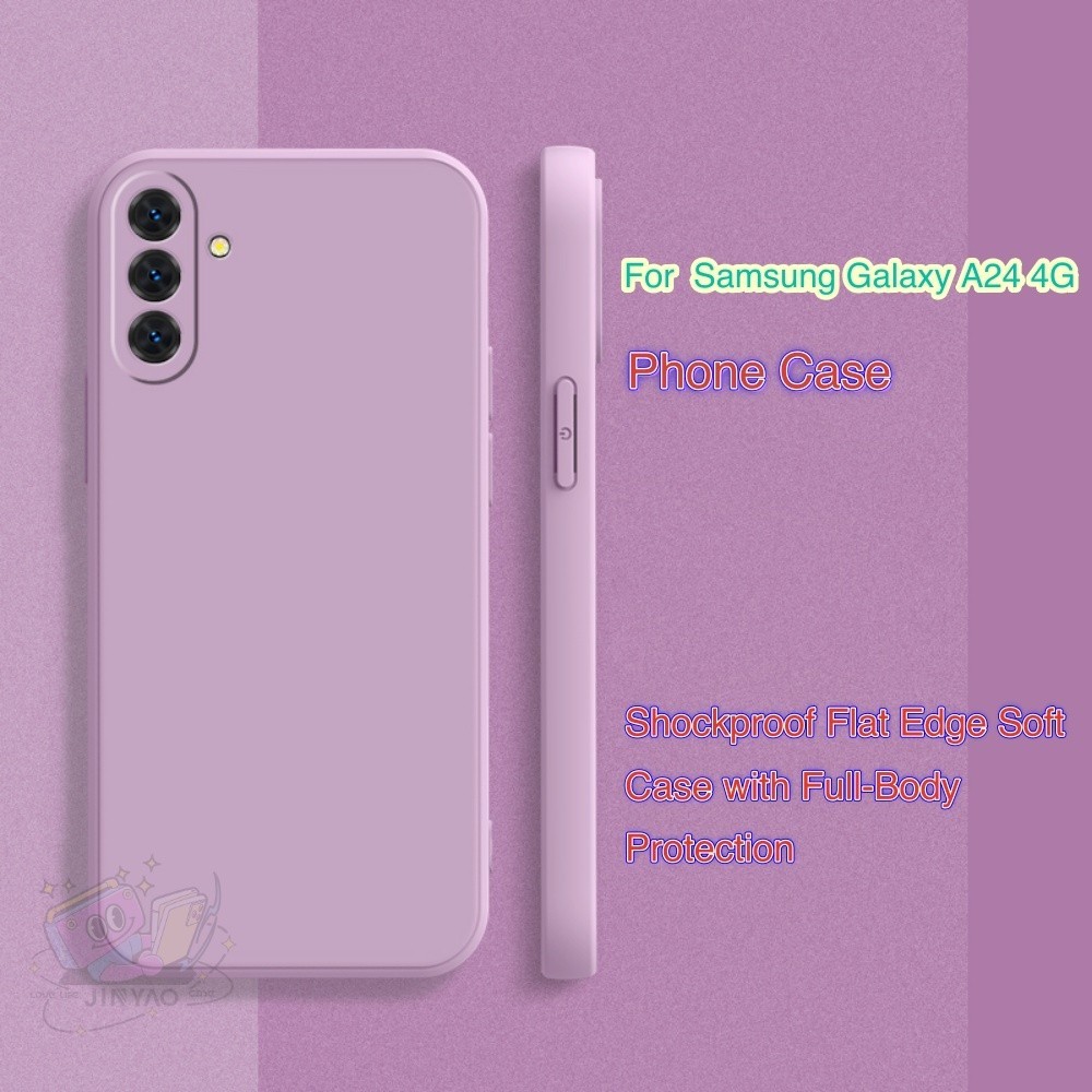 【Upmarket】For Samsung Galaxy A24 4G Phone case Minimalist Stylish Black ...