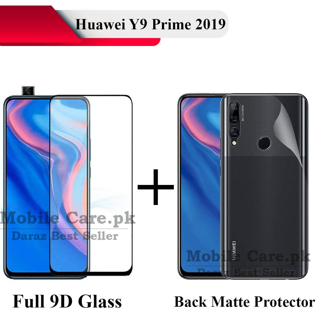 Huawei Y9 Prime 2019 Full Black 9D|5D|6D|10D|11D|21D Tempered Glass ...