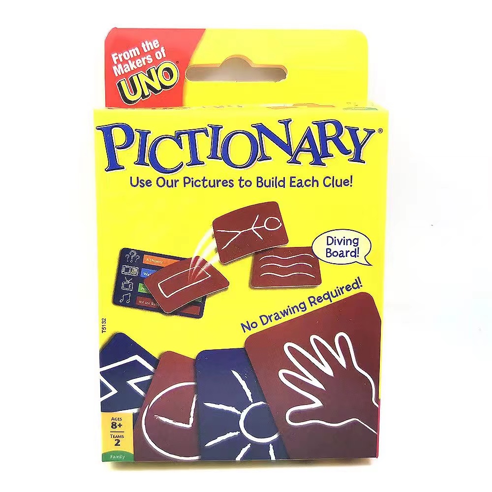 ToysWorld Pictionary Uno Card Game Fun Action Cards Family Game | Lazada PH