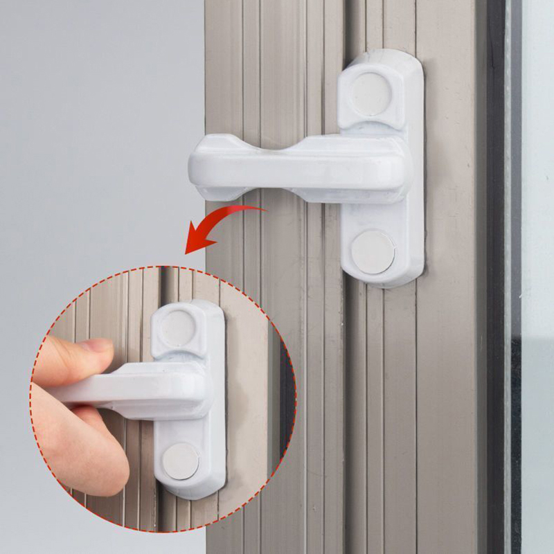 Window Door Sash Lock Plastic Child Safe Security Window Door Sash Lock ...