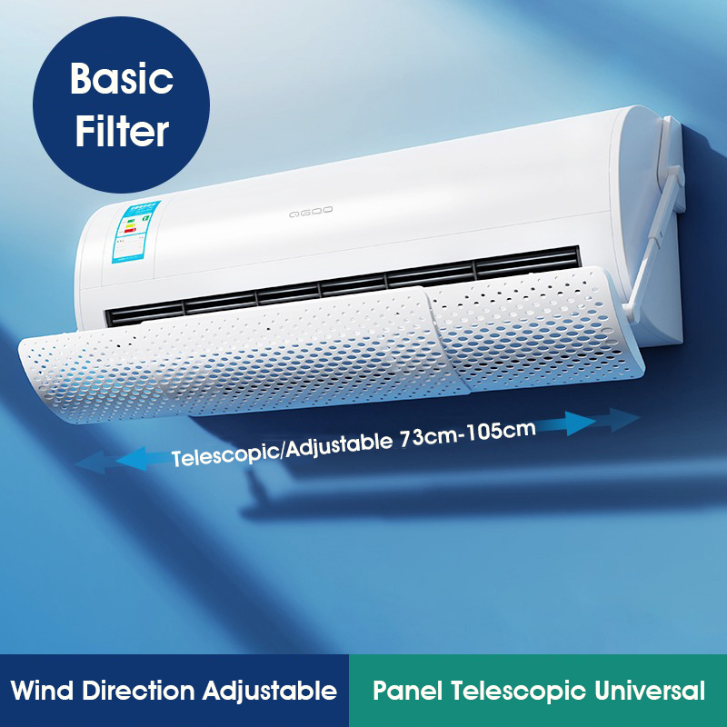 ODOROKU 73-105cm Length & Angle Adjustable Air Conditioner Deflector ...