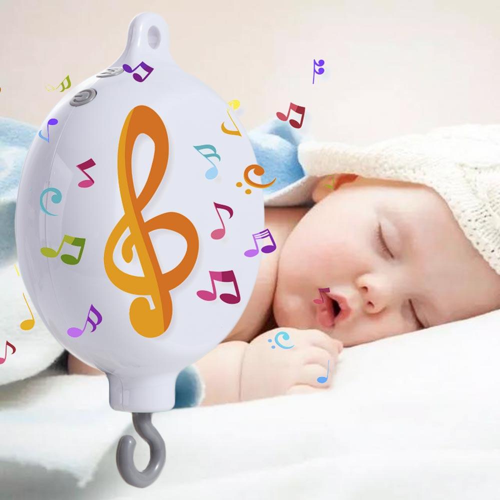 Fashion 35 Lullabies Baby Mobile Music Box Cute White Bed Bell Musical ...