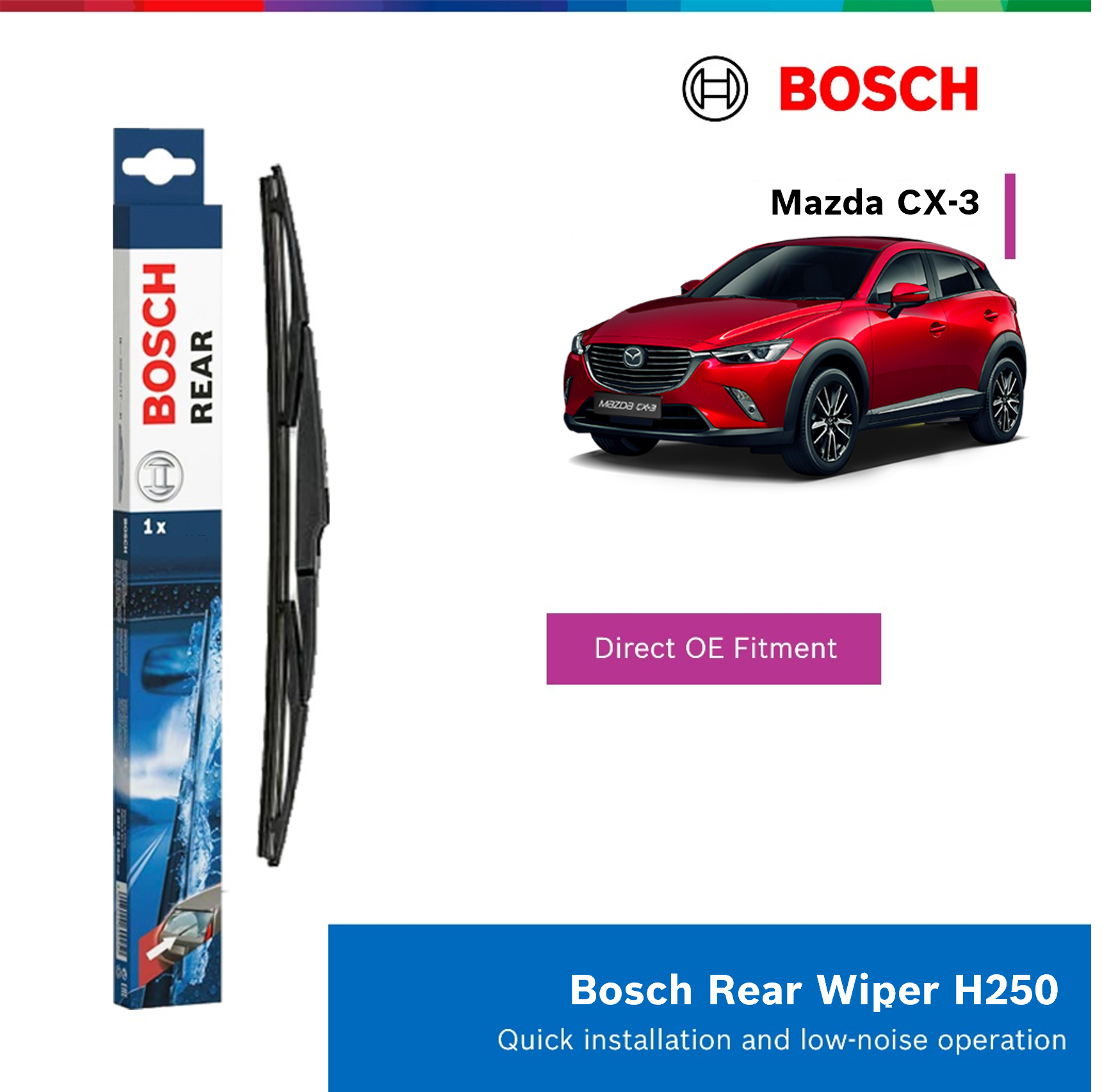 Bosch H250 Rear Car Wiper for Mazda CX-3 | Lazada Singapore