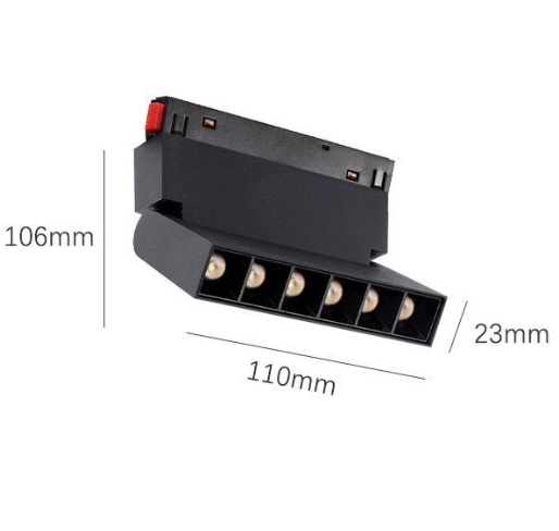 LED Magnetic 3 Tones Dimmable Track Light for Surface or Recessed using ...