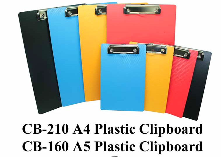 Plastic A5, A4 Clipboard with Metal Clip CB-160, CB-210 | Lazada