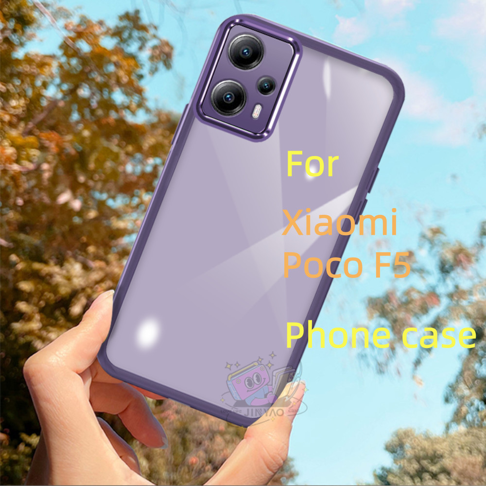【Design】 For Xiaomi Poco F5 Phone case transparent Lens protector ...