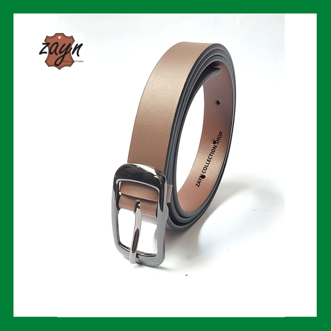 Ikat Pinggang Wanita Unisex Model Tusuk Jarum Kepala Kotak Besi Gesper ...