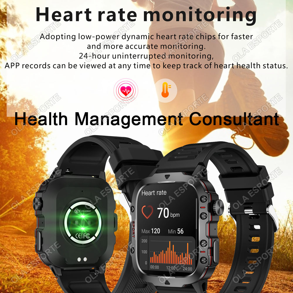 【Free-delivery】 2025 For Huawei Military Smartwatch Men Waterproof ...