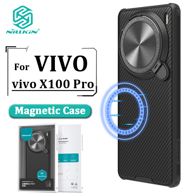 เคส Nillkin ลายทแยงคลาสสิกสำหรับ Vivo X100 Pro & X100s Pro MagSafe ฝา ...