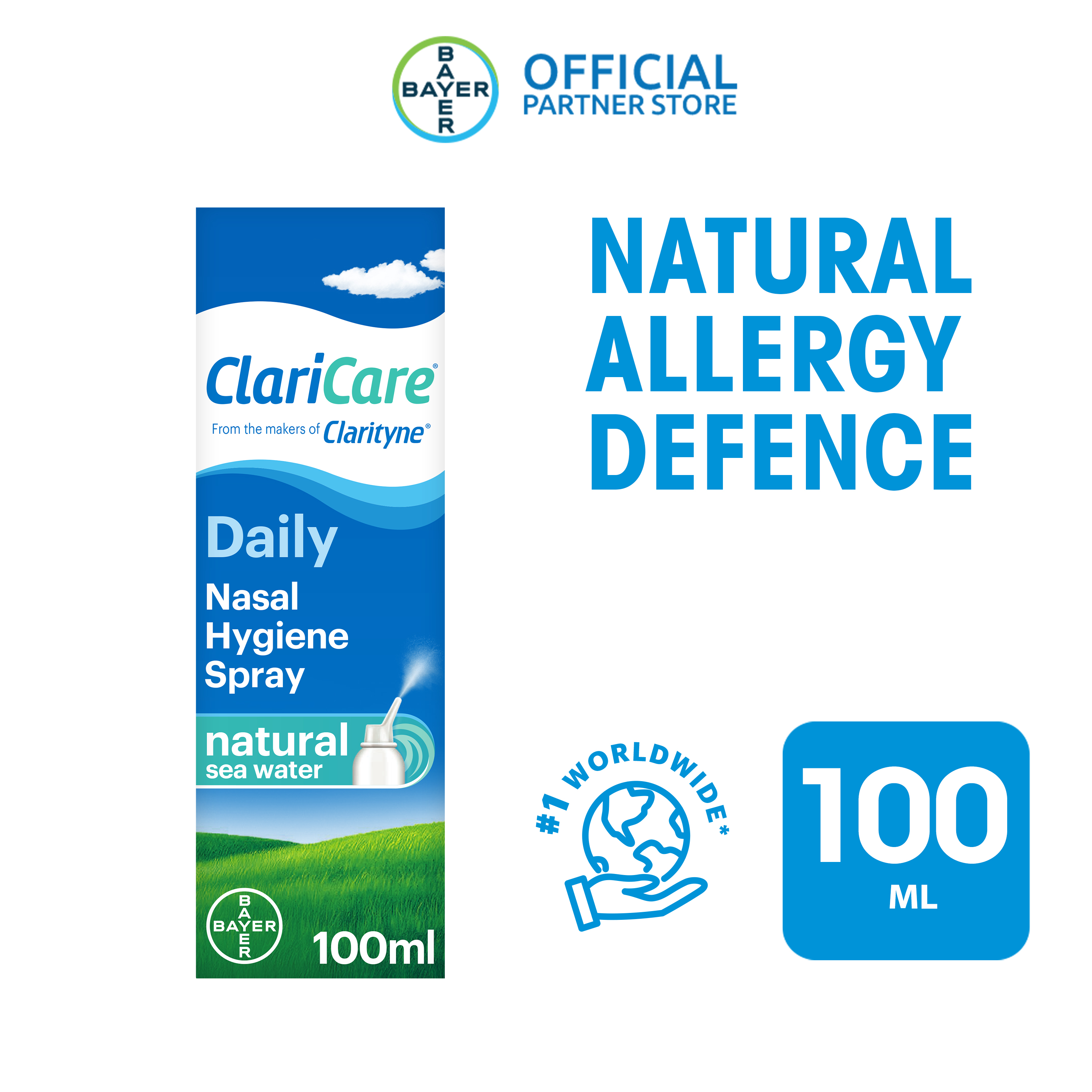 ClariCare Daily Nasal Hygiene Spray For Nasal Irritation & Blockage ...