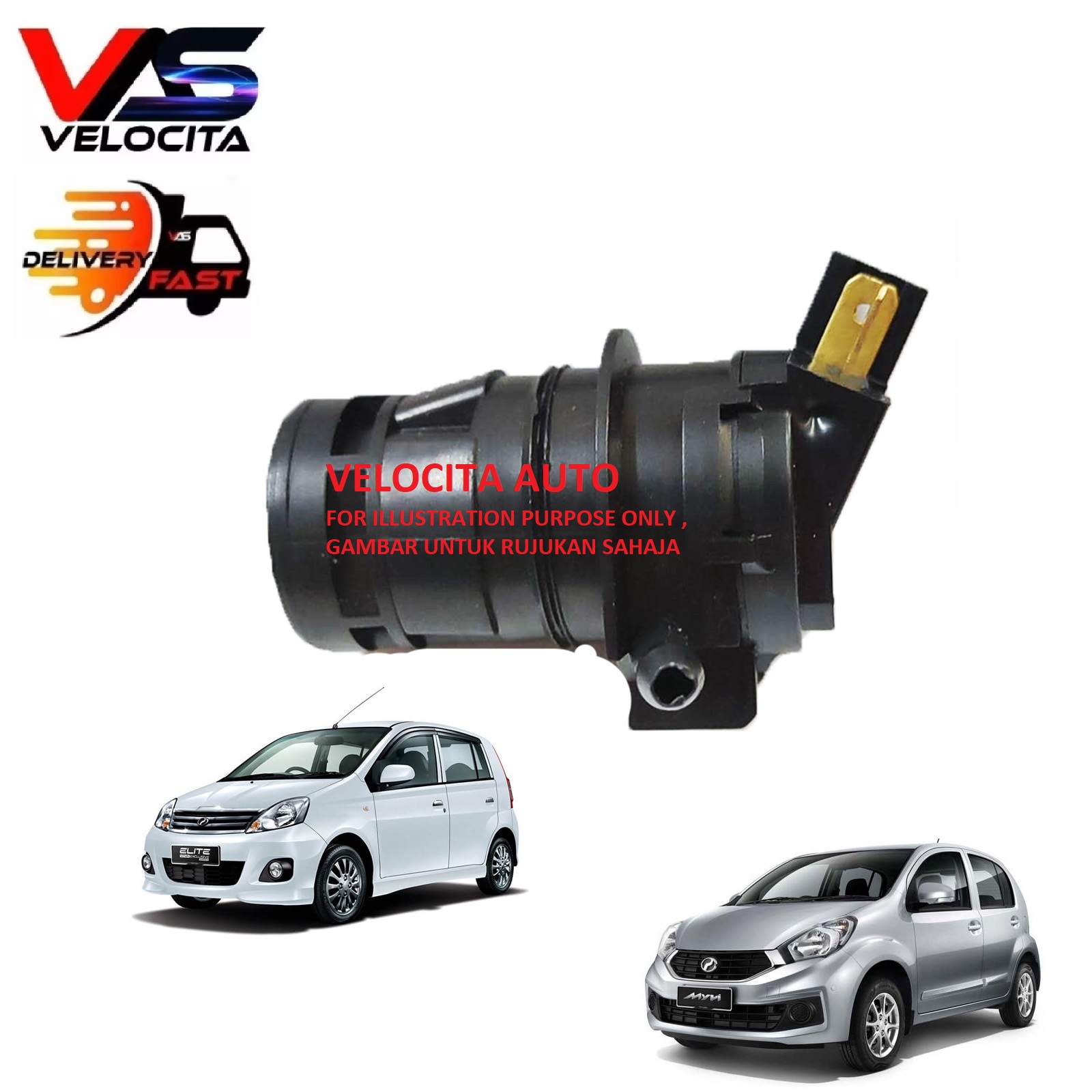 OEM WASHER TANK MOTOR PERODUA MYVI M302 VIVA | Lazada