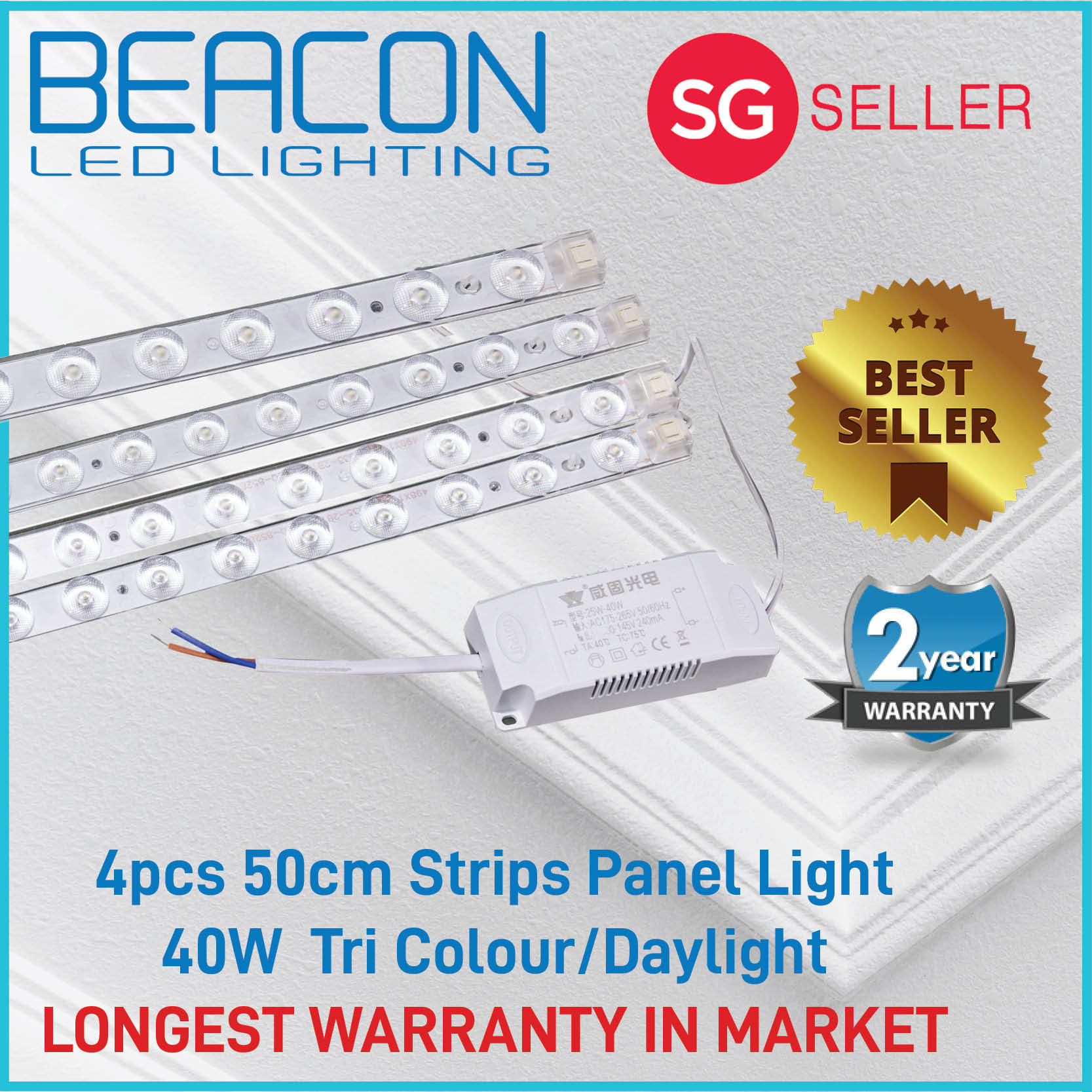 BEACON LED light (EASY REPLACEMENT) LED Linear Magnetic Panel Light ...