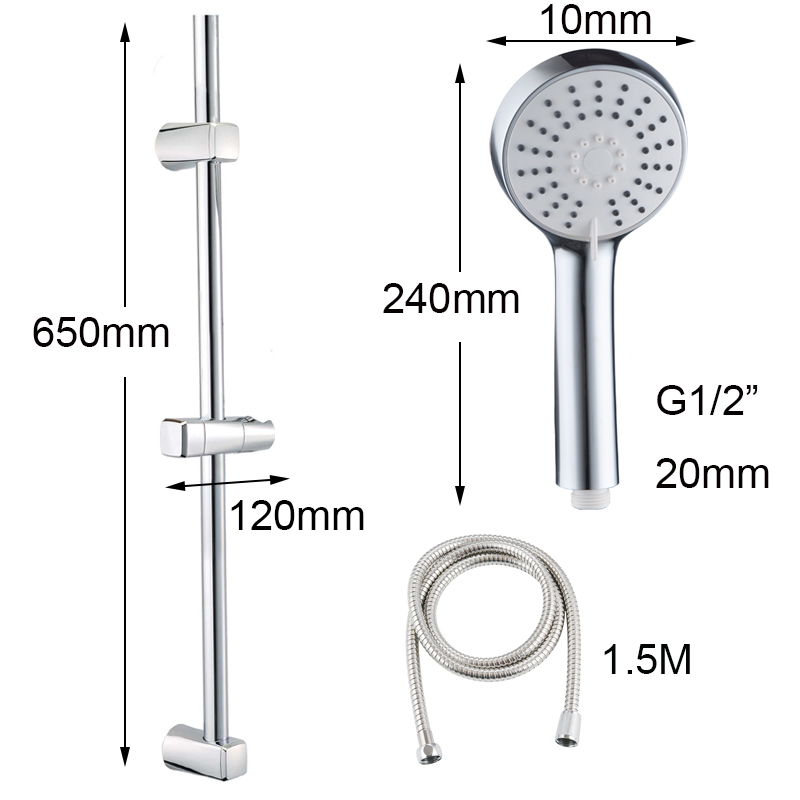 New design magnet shower head set and shower kits with shower slide bar ...