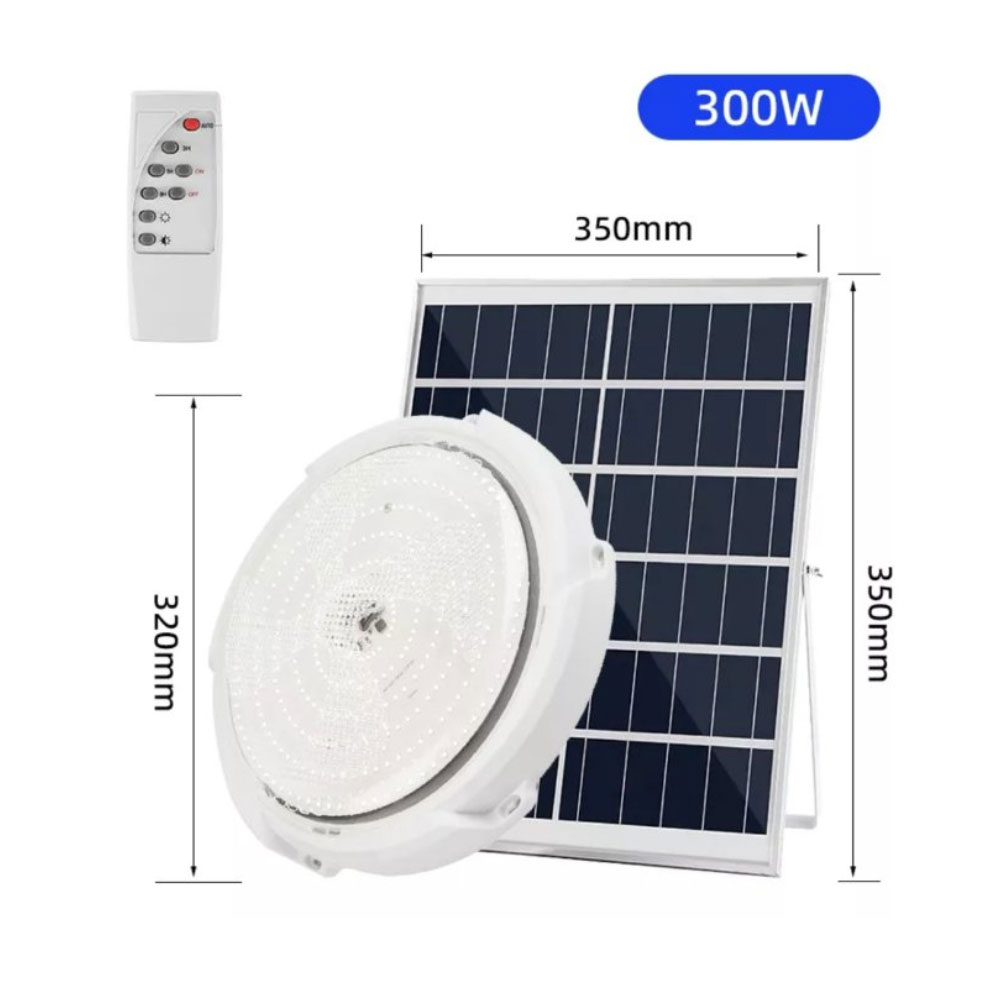 Solar LED Ceiling Lights Modern Outdoor Indoor With Remote Control ...