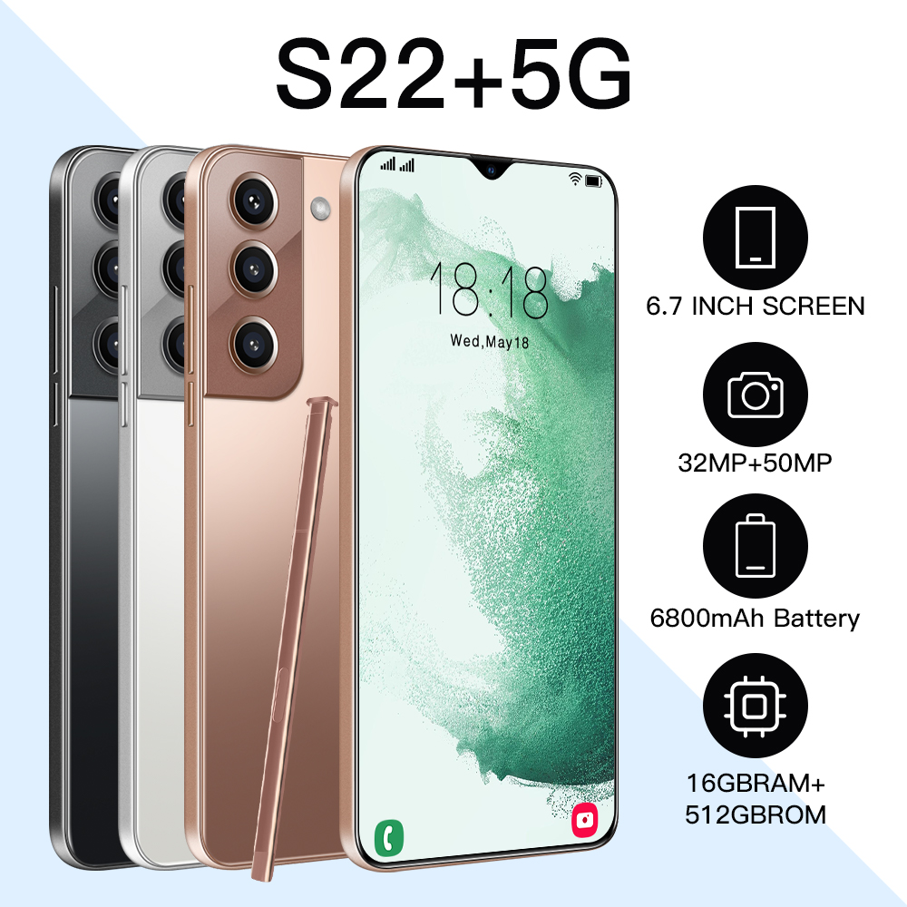 COD and ready new Sansung Gaxlay S22 Ultra 5G Handphone 6.93 inch ...