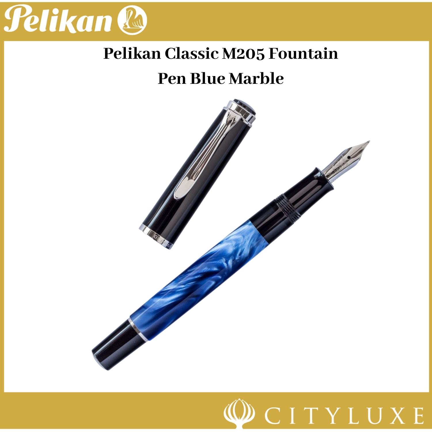 Pelikan Classic M205 Fountain Pen Blue Marble | Lazada Singapore
