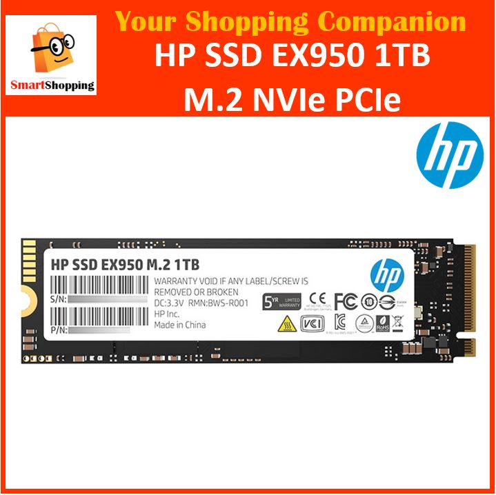 HP Solid State Drive EX950 M.2 PCIe NVMe Internal SSD 512GB 1TB 2TB 5 ...