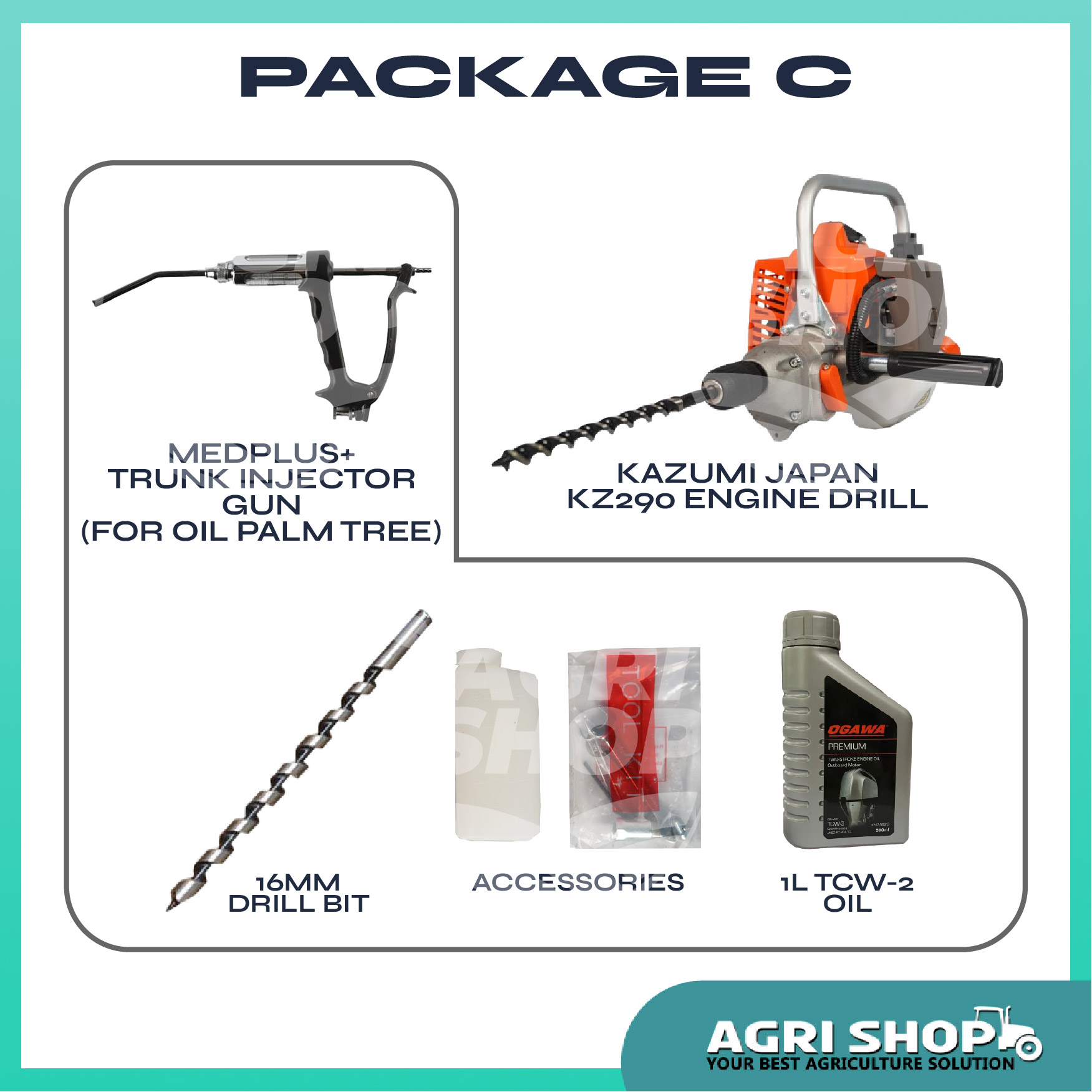 Agrishop KAZUMI JAPAN KZ290 Portable Engine Drill (2-Stroke) | Lazada