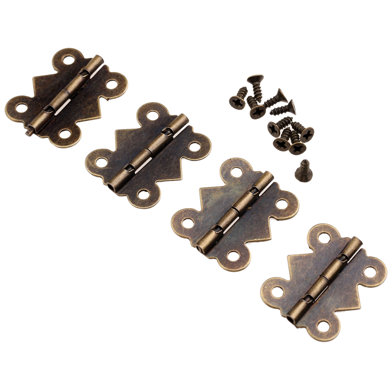 40/20/12/4pcs Mini Butterfly Door Hinge Furniture Fittings Antique ...
